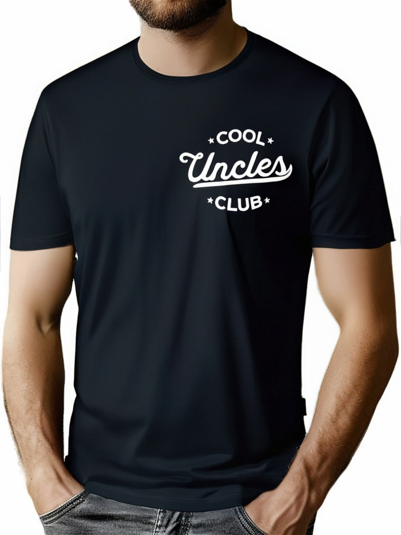 180g Best Uncle Ever Funny Pocket T-Shirt - Men'S Casual Graphic Tees ...
