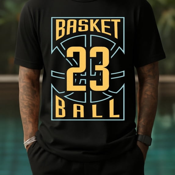 180g T-Shirt for Men Heavyweight Casual - Men's 23 Basketball Jersey ...