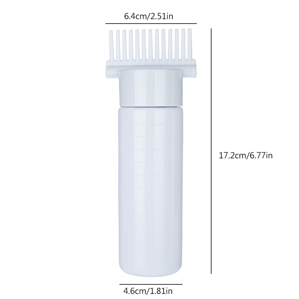 180ml with Graduated Scale Empty Hair Comb Applicator Refillable ...