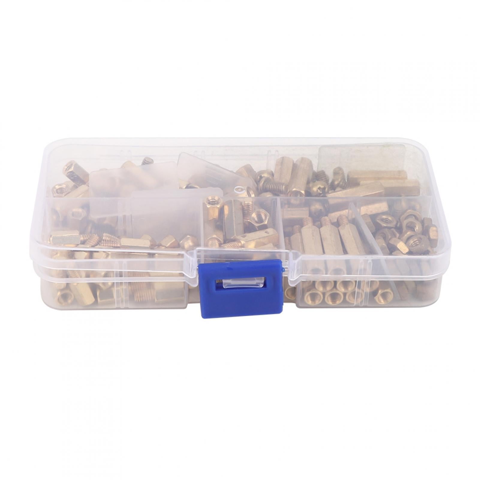 180pcs M4 Brass Standoff Spacer Pillar Nut Screws Set, Male Female Hex ...