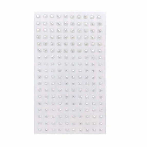 180pcs Waterproof Self-Adhesive Faux Piercing Set - Pearl Color 3-4mm ...
