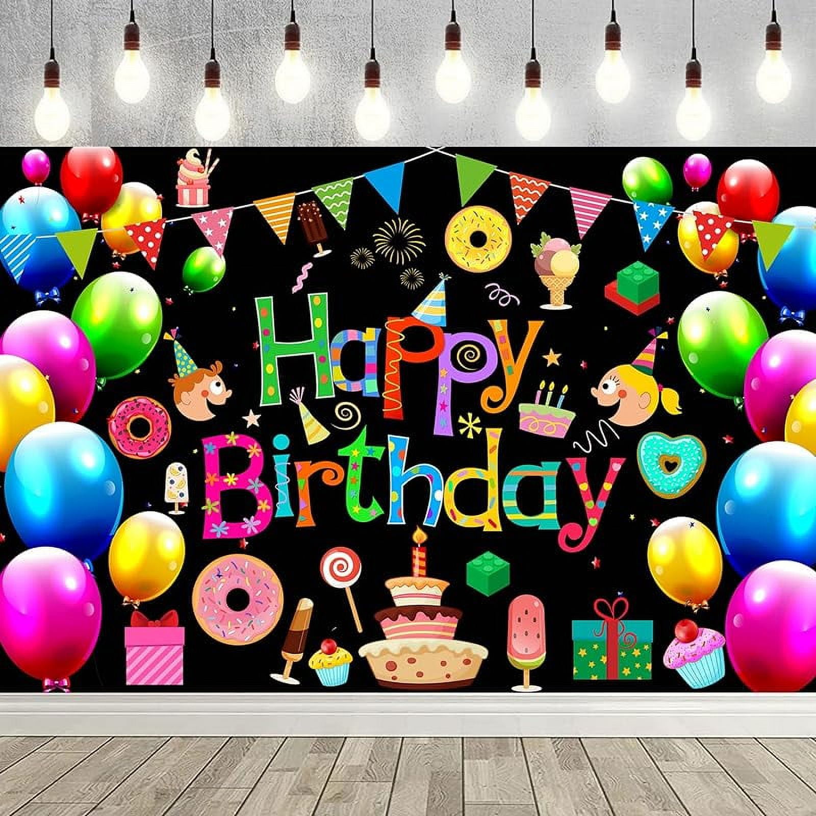 180x120 cm Rustic Wood Flower Happy Birthday Backdrops Cloth Rustic ...