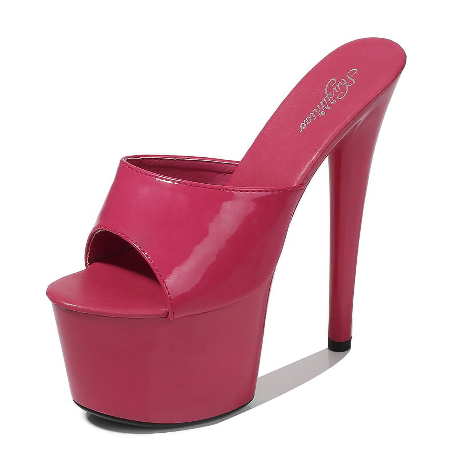 181 Series 16.5cm Heel 7cm Platform 2021 Summer New Leather Fish Toe ...