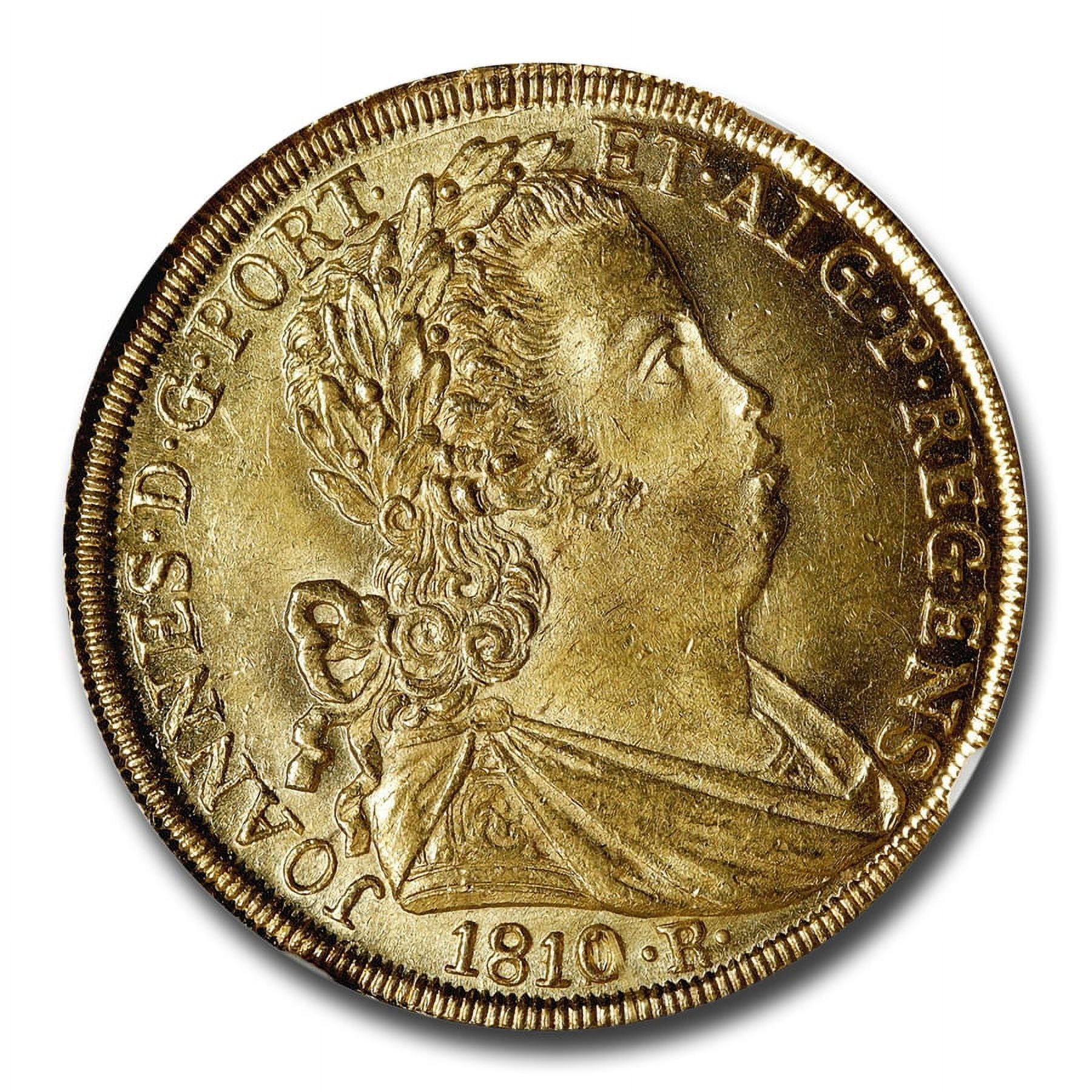 1810 Brazil Gold 6,400 Reis Prince Regent John MS-64 NGC - Walmart.com
