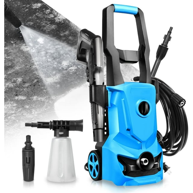 1813 PSI/ 1.45 GPM (MAX) IP65 1500W Electric High Pressure Washer Car Clean Wash Machine with ...