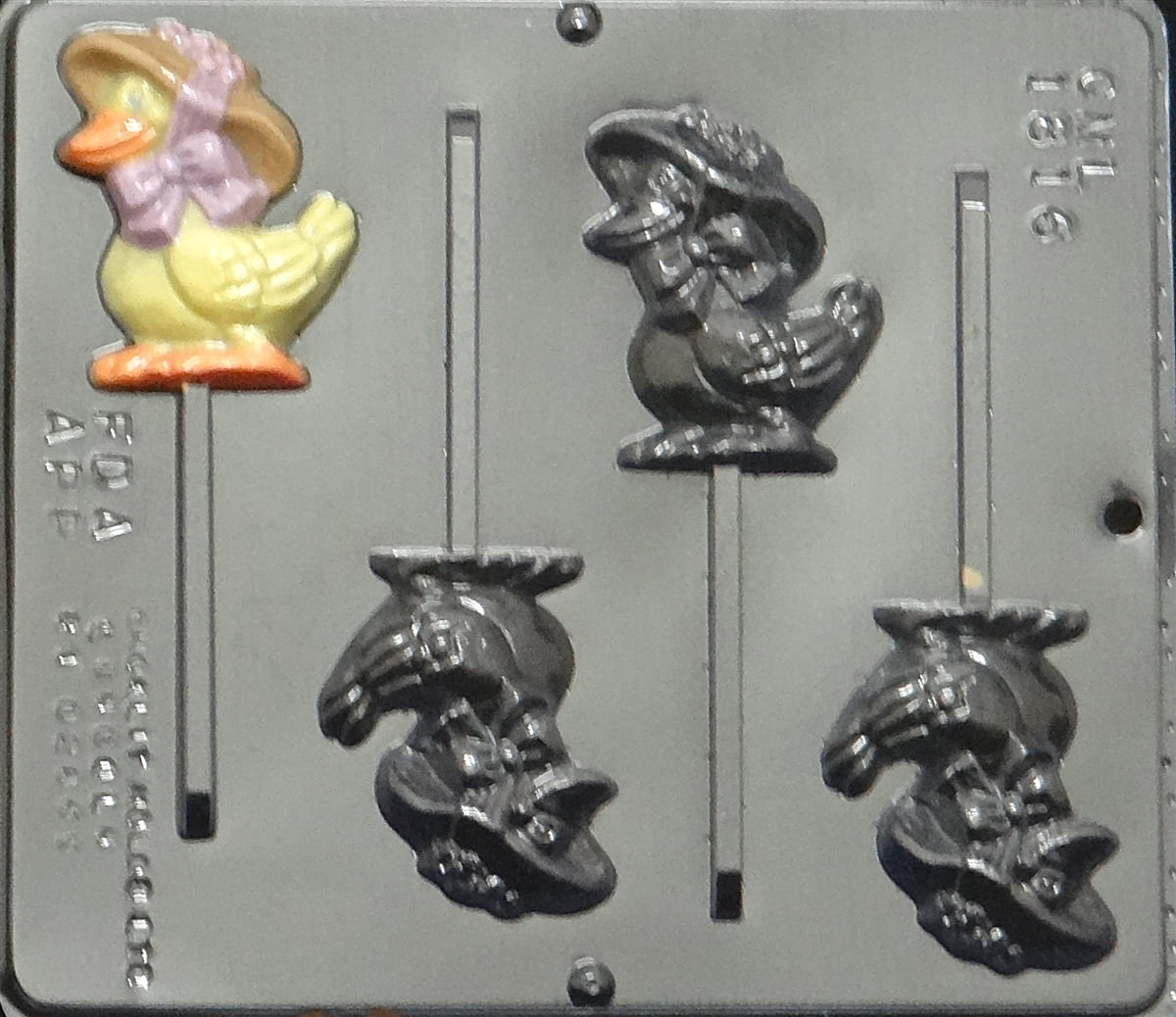 1816 Duck with Bonnet Pop Lollipop Chocolate Candy Mold - Walmart.com