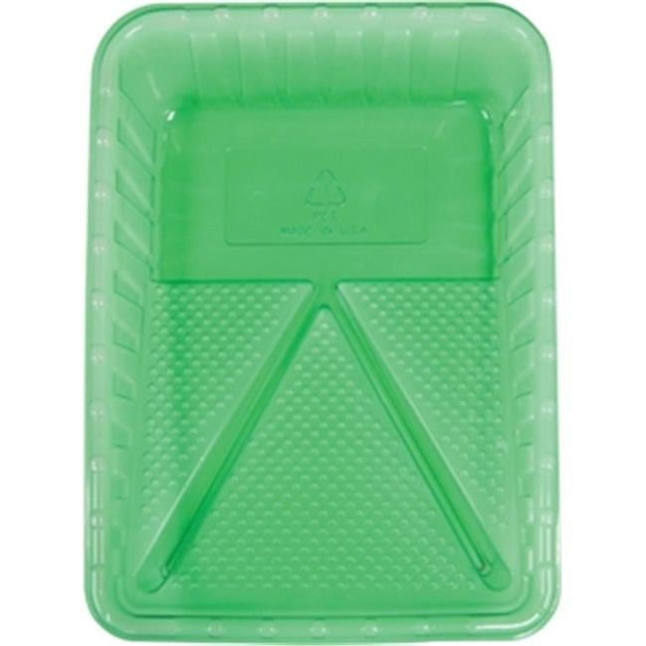 182 Green Plastic Tray - Pack of 24 - Walmart.com