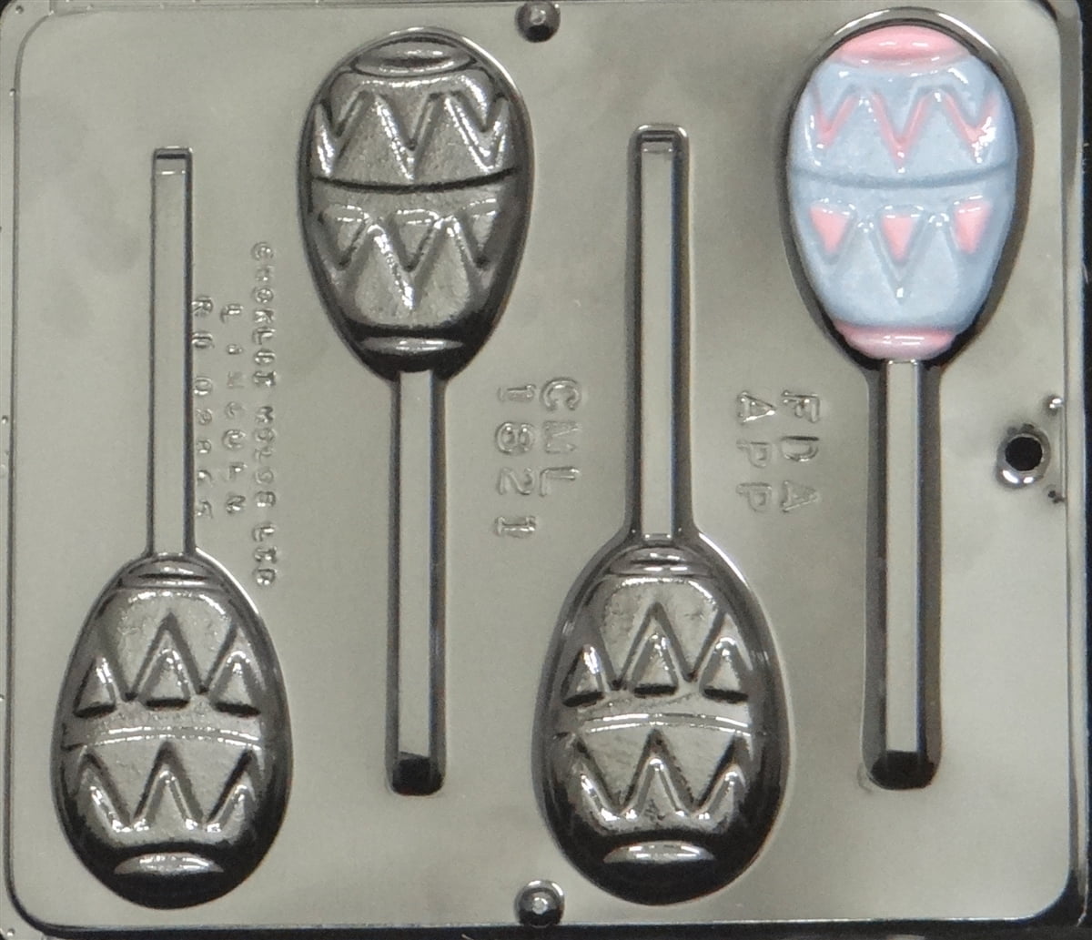 1821 Flat Easter Egg Lollipop Chocolate Candy Mold - Walmart.com