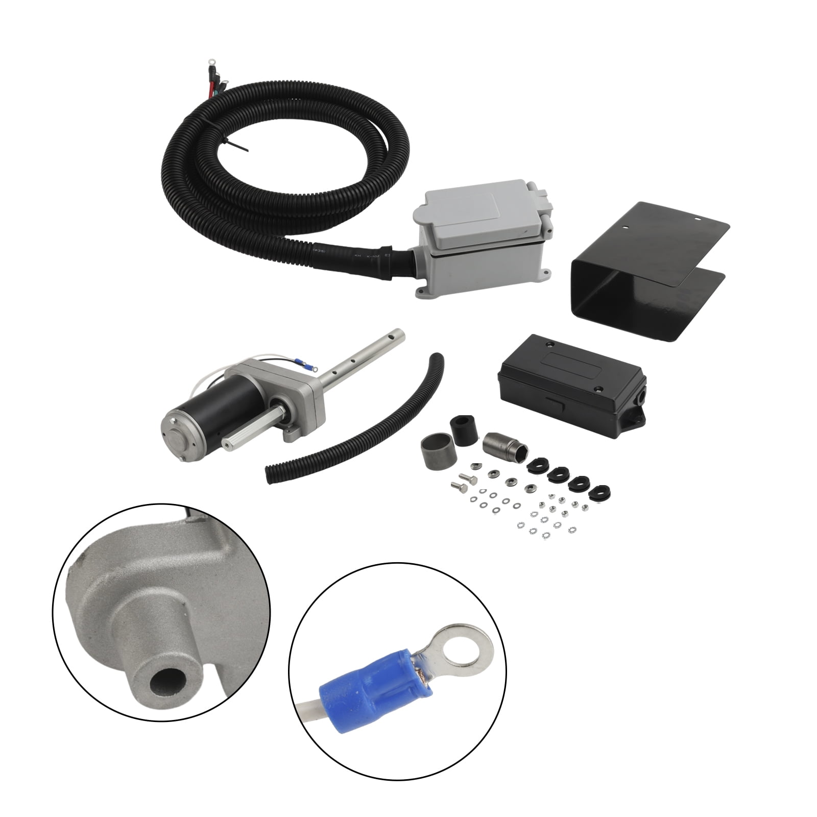 1824200100 Electric Powered Trailer Jack Kit 12,000 lbs, Single Speed ...