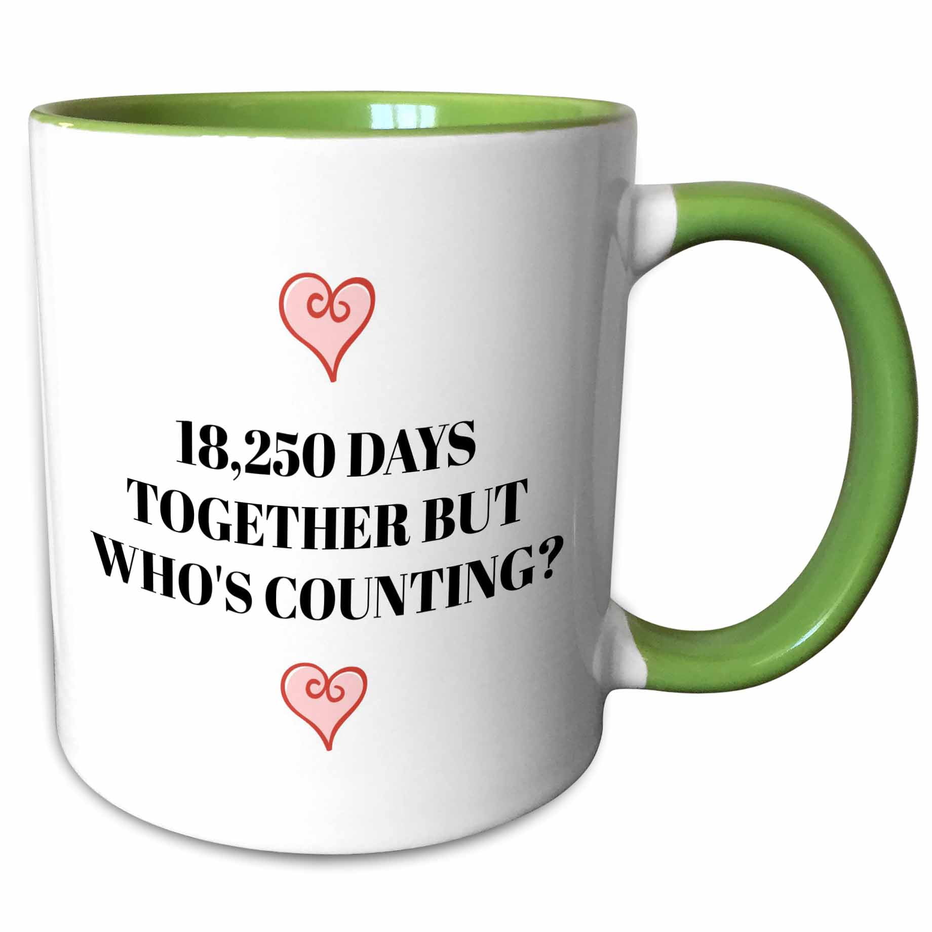 18250 days together, but whos counting, black letters and heart ...