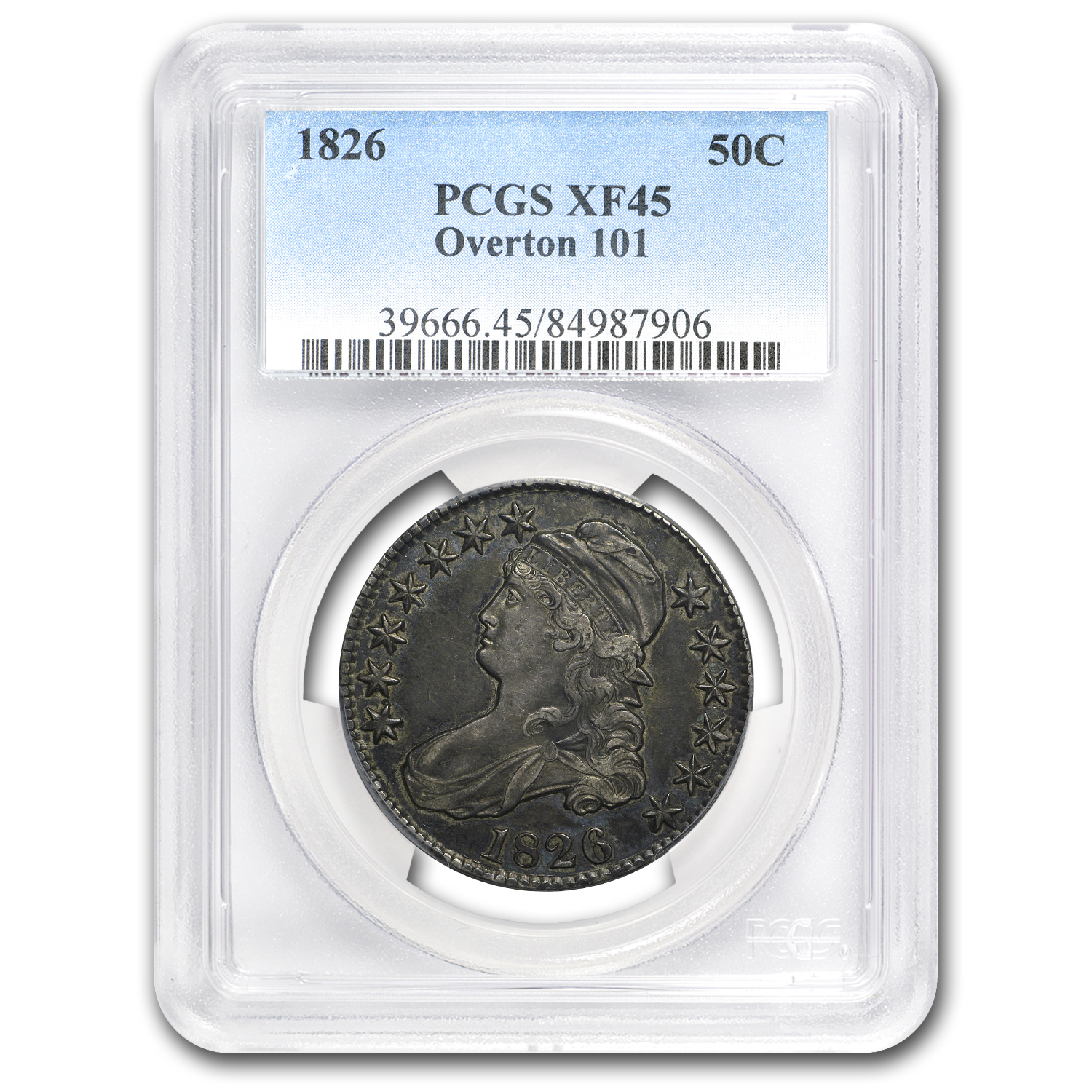 1826 Bust Half Dollar XF-45 PCGS - Walmart.com