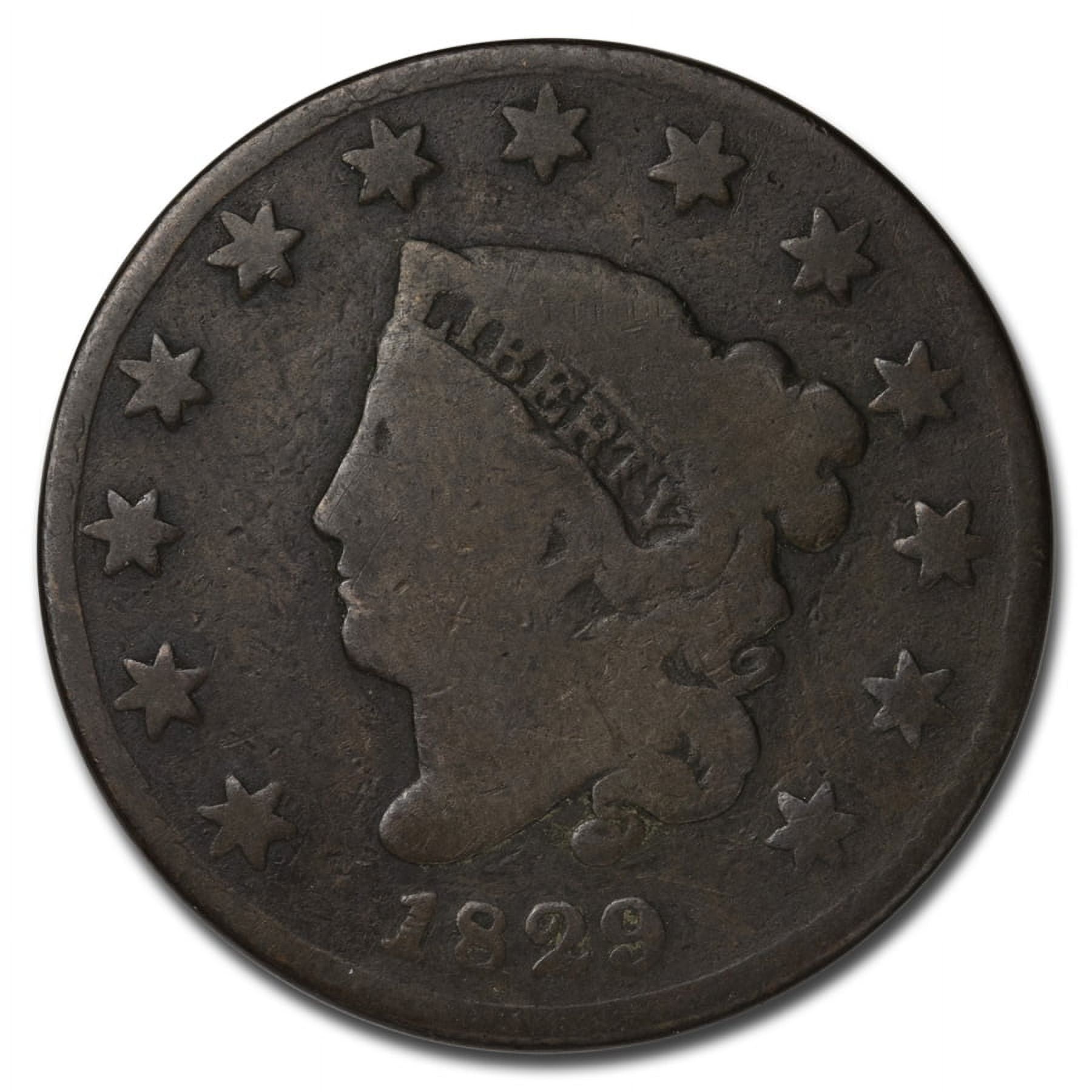 1829 Large Cent Large Letters Good - Walmart.com