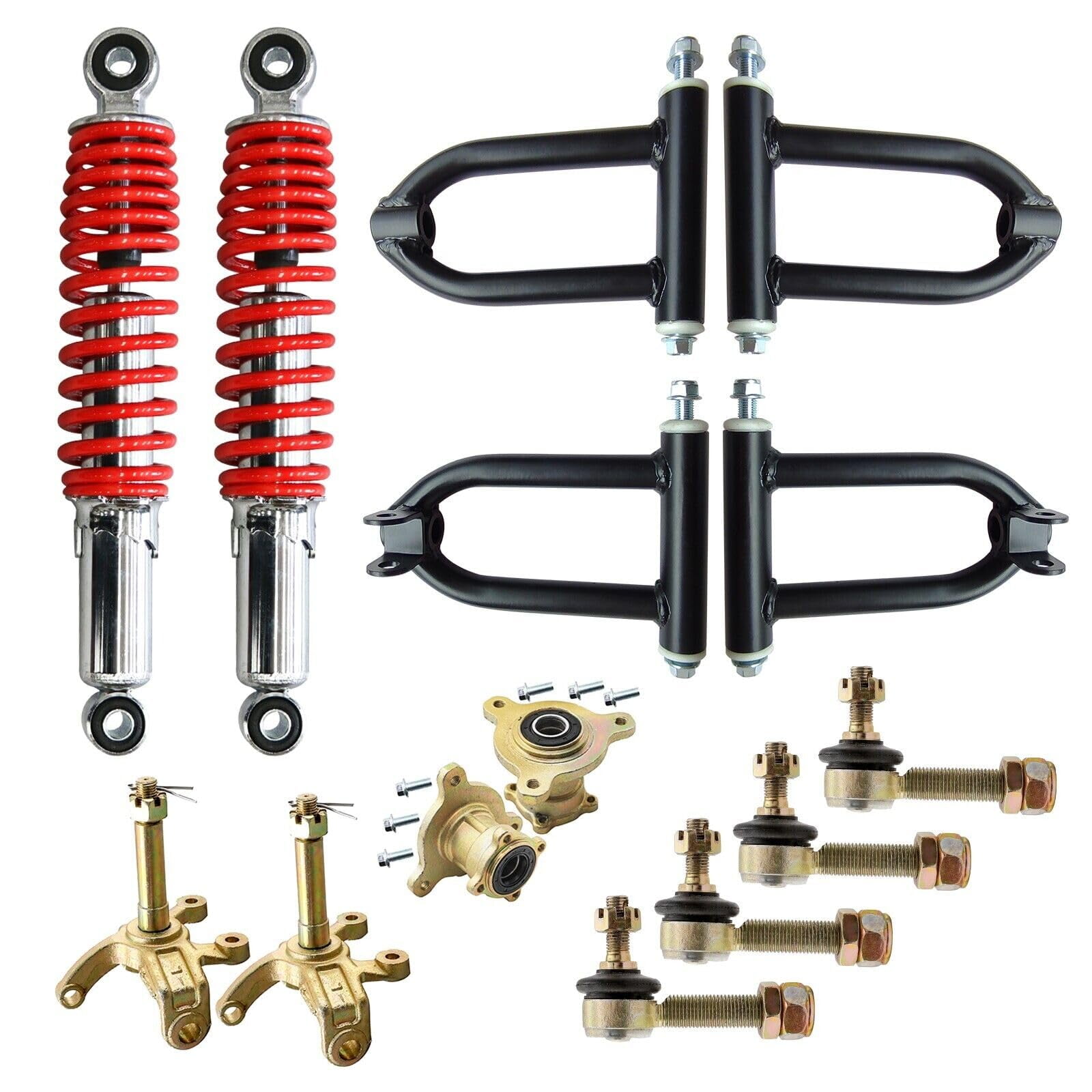 182mm (7.2") Front Suspenion Upper Lower Shock Swing Arm Kit & 250mm (9 ...