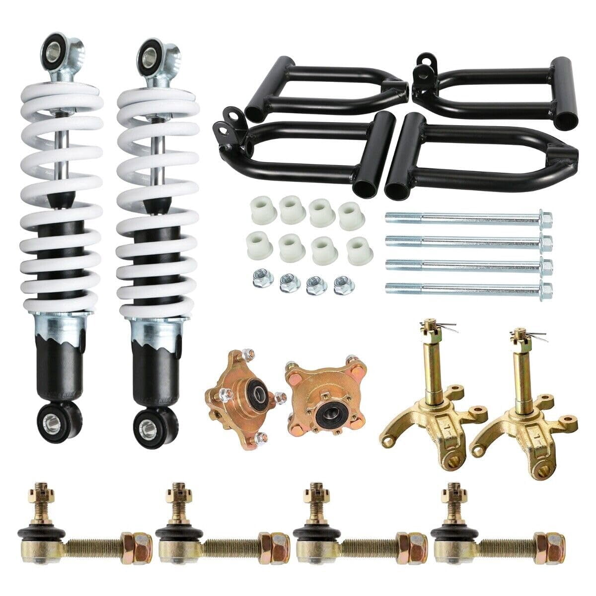 182mm (7.2") Front Suspenion Upper Lower Shock Swing Arm Kit & 250mm (9 ...