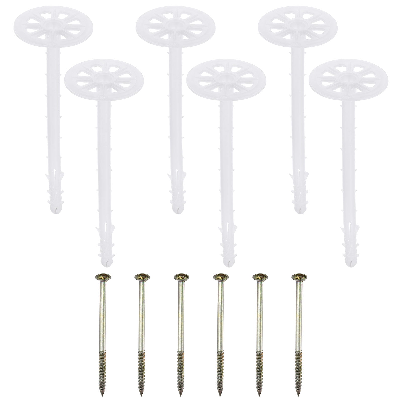 182mm Perforated Insulation Pins, 30 Pack Insulating Nails Plastic ...