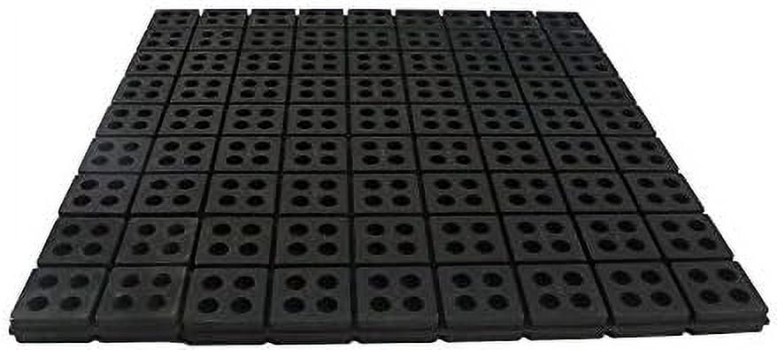 18319 Waffle Square Rubber AV Pad, Anti Vibration Rubber Pads, 18"X18 ...