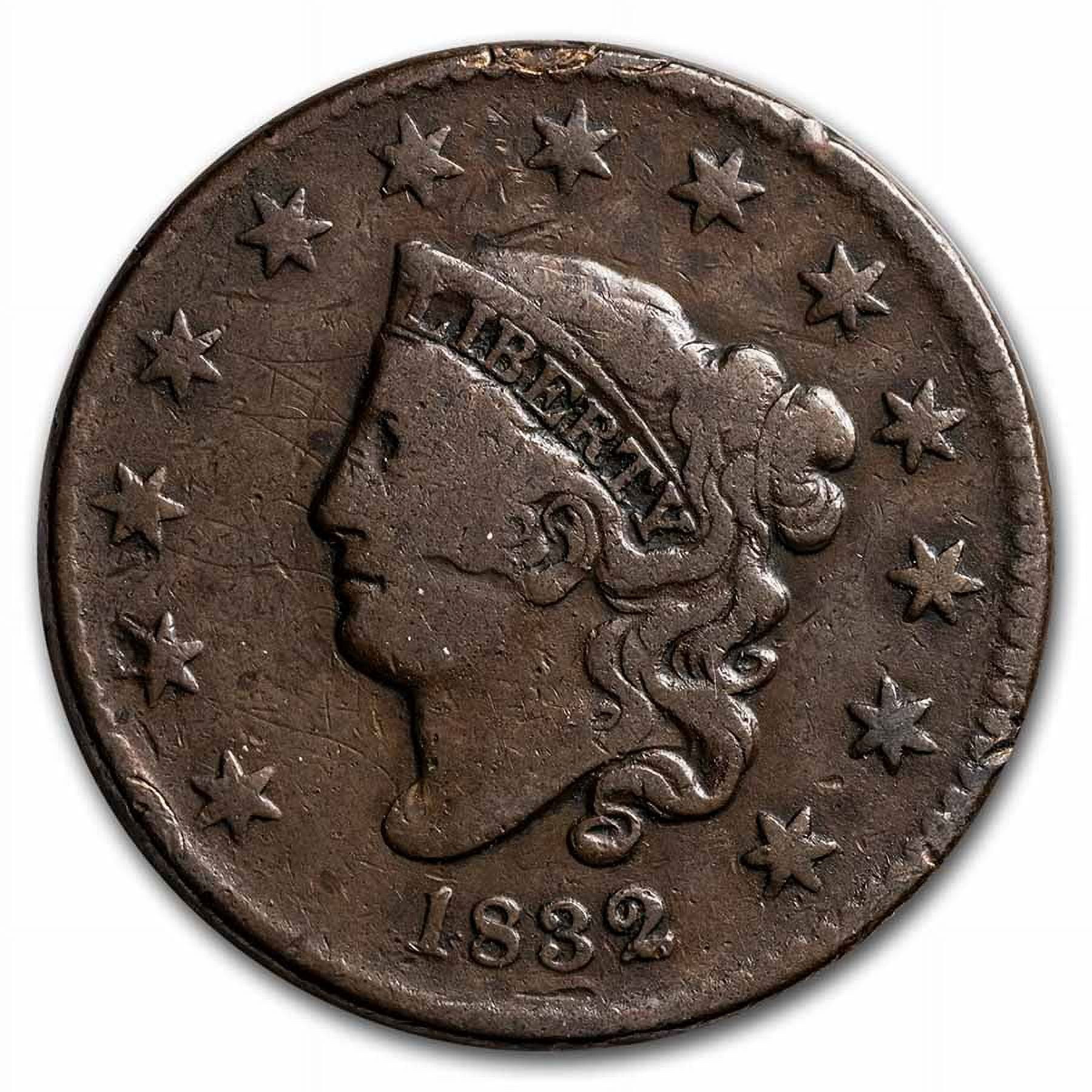 1832 Large Cent Lg Letters Fine - Walmart.com