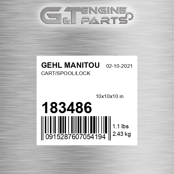 183486 CART/SPOOL/LOCK fits Gehl Manitou (New OEM) - Walmart.com
