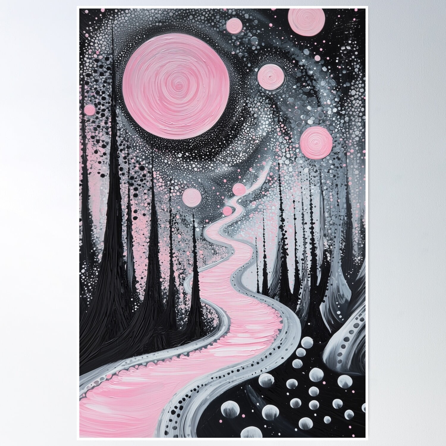 1836 Cosmic Surrealist Dreamscape Poster Wall Art, Modern Wall Decor ...