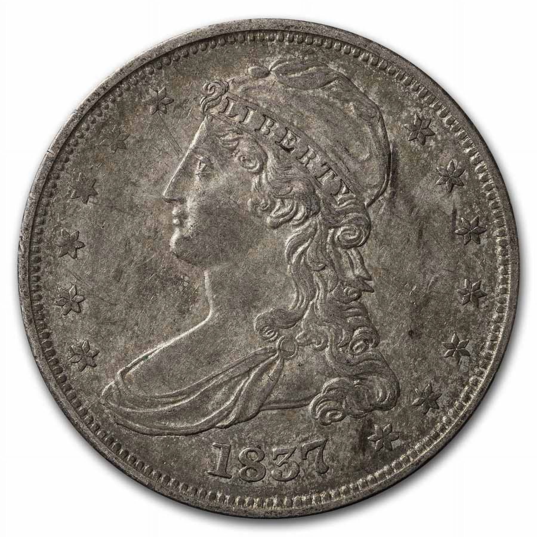 1837 Reeded Edge Half Dollar AU - Walmart.com