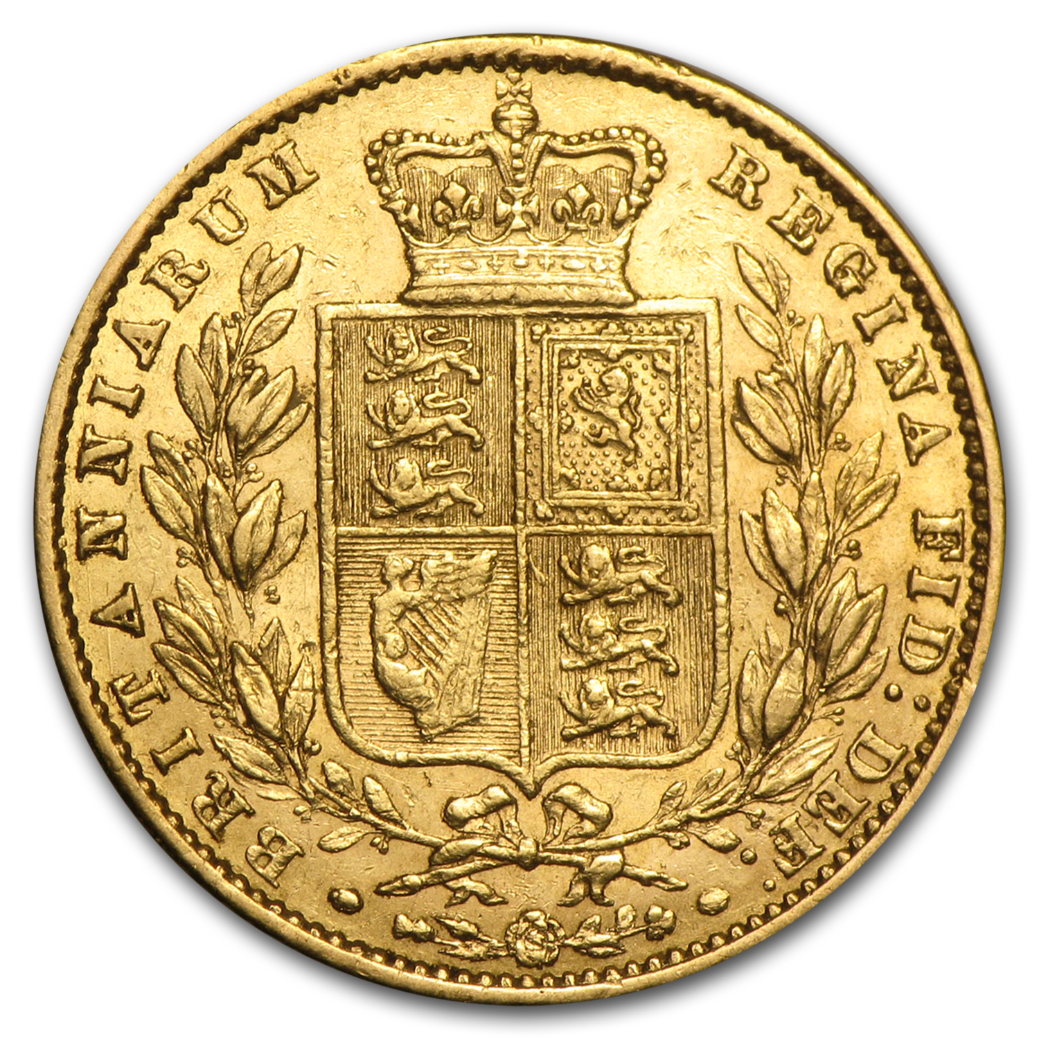 Great Britain Gold Sovereign Victoria Shield AU Coin (1838-1874) - Walmart.com