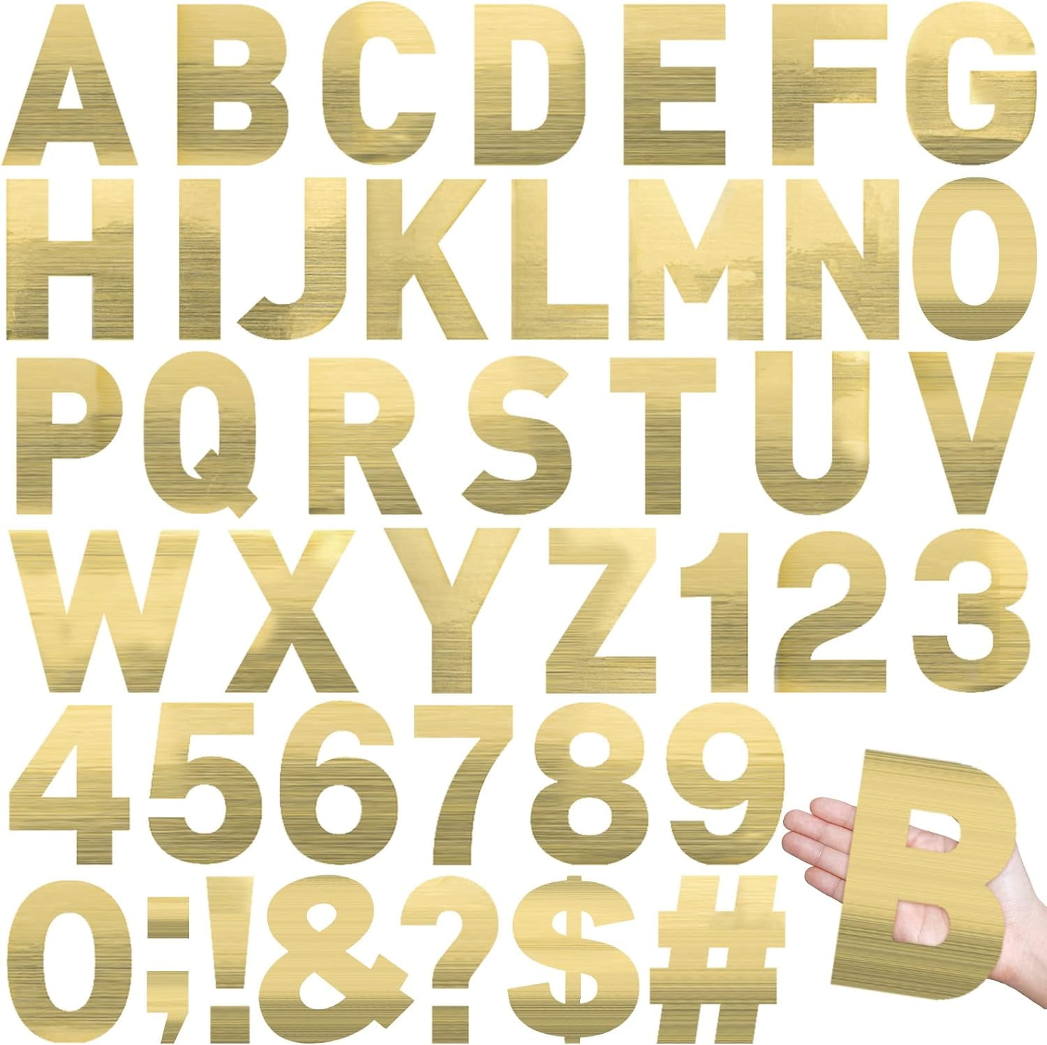 184 Pcs Large Letter Stickers 6 Inch Vinyl Alphabet Letter Number ...