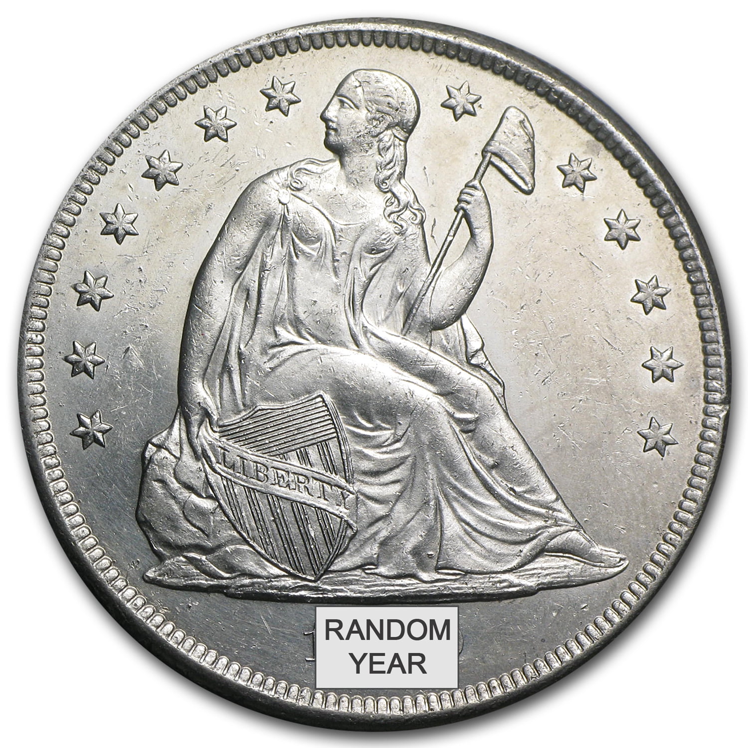 1840-1873 Liberty Seated Dollar BU - Walmart.com