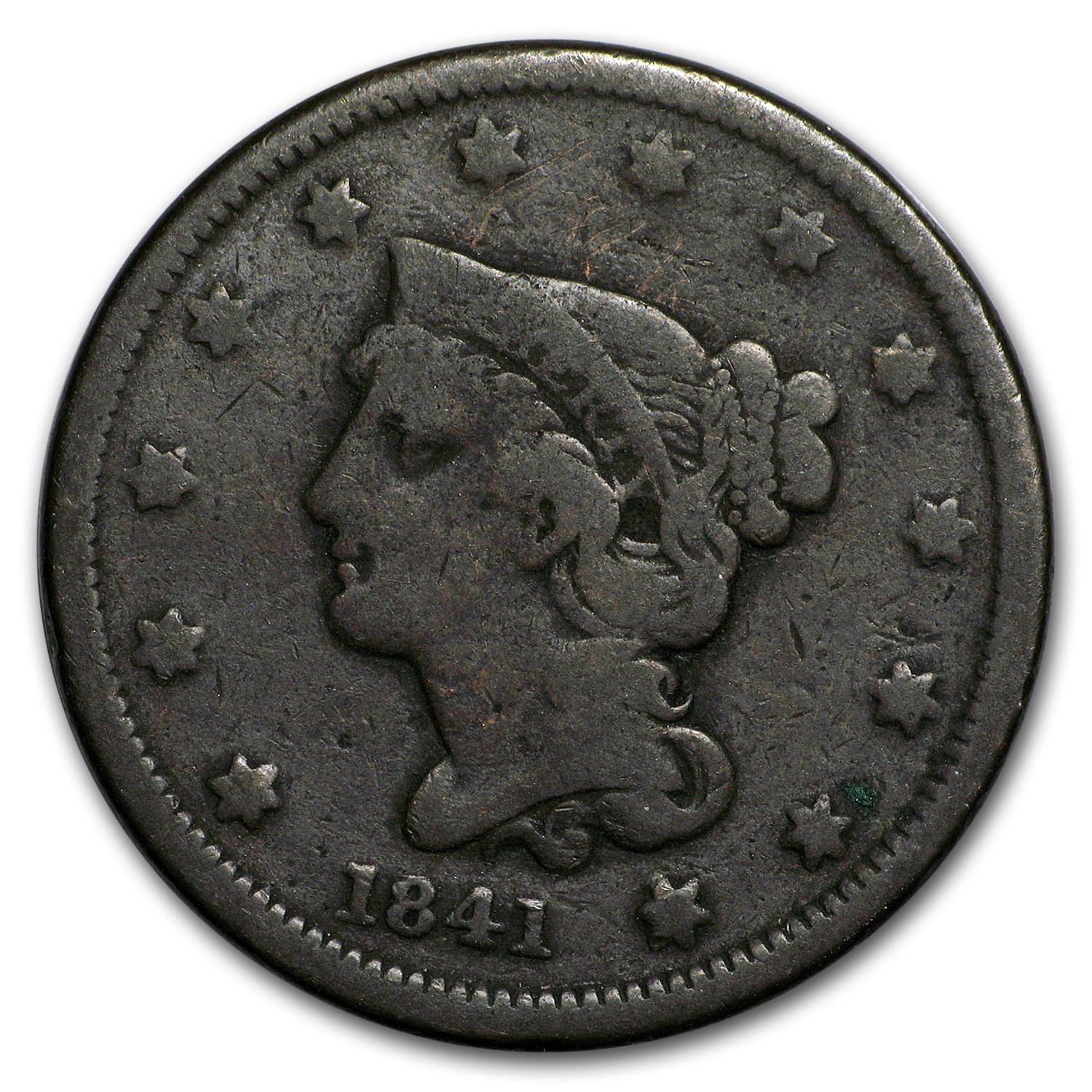 1841 Large Cent VG - Walmart.com