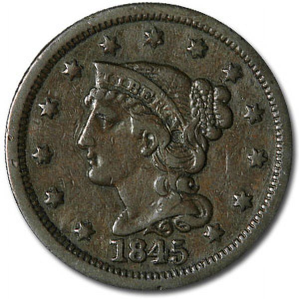 1845 Large Cent VF - Walmart.com