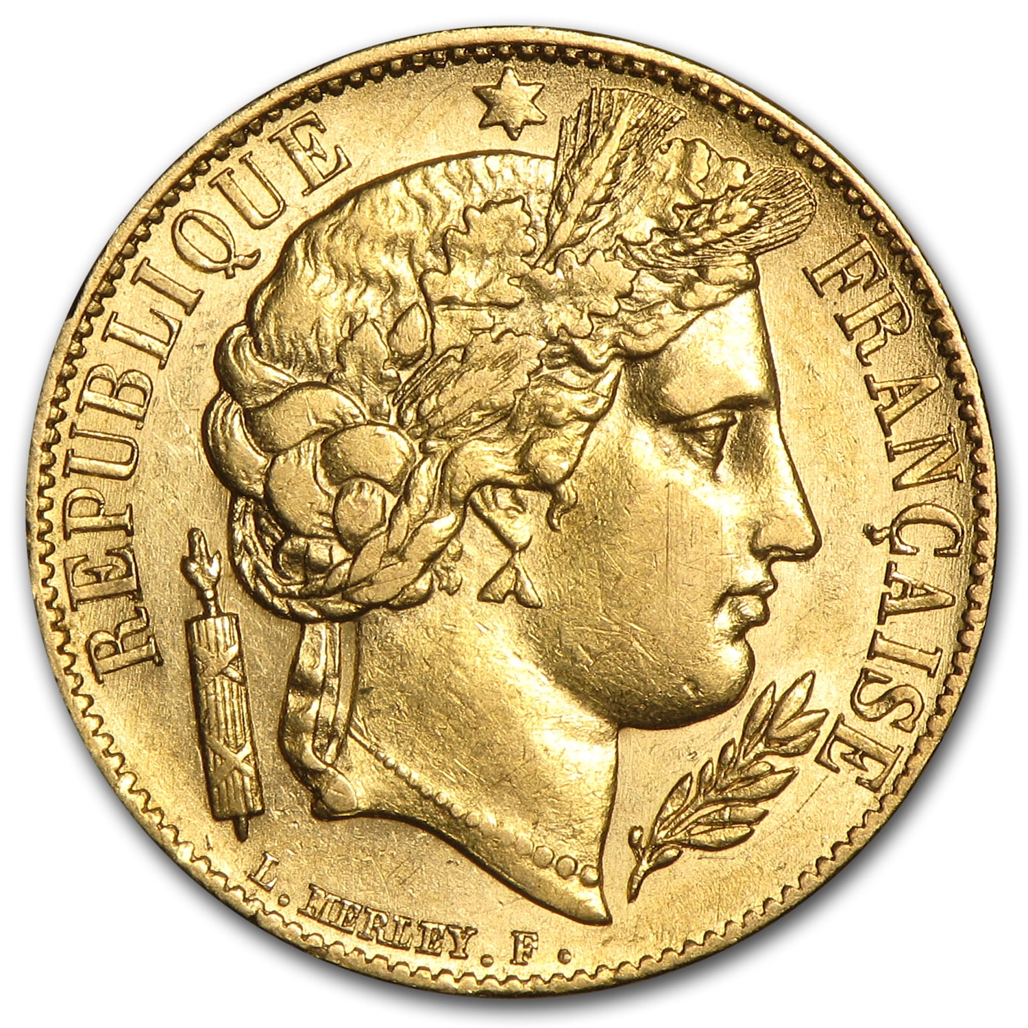 1849-1851 France Gold 20 Francs Early Head Ceres AU - Walmart.com