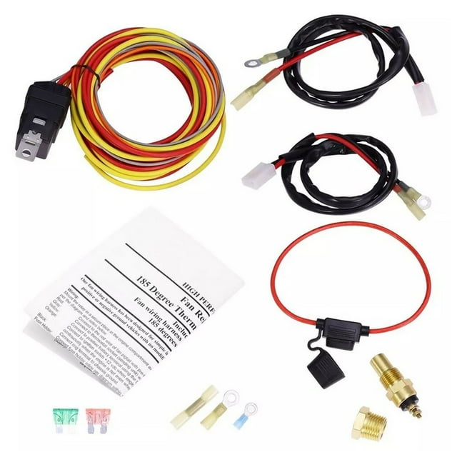 185/165 Thermostat 40 Amp Dual Electric Cooling Fan Wiring Relay ... 185/165 Thermostat 40 Amp Dual Electric Cooling Fan Wiring Relay ...