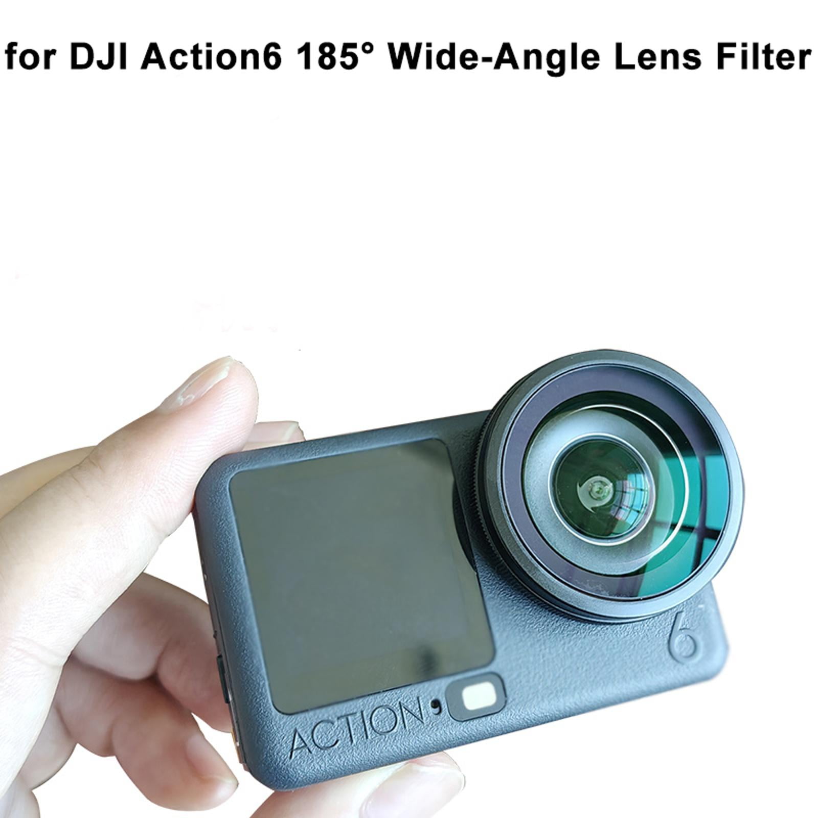 185° Ultra-Wide Angle Lens for DJI Osmo Action 6 Camera , Distortion ...