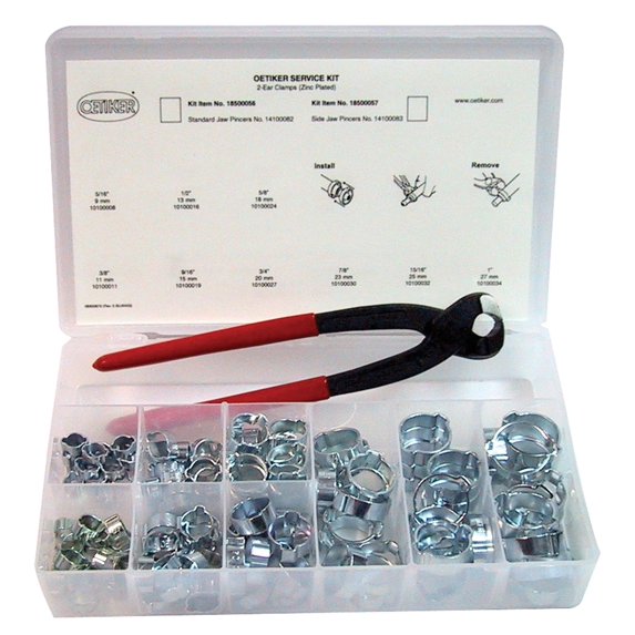 18500056 Service Kit (2-Ear Clamps, zinc plated with standard jaw ...