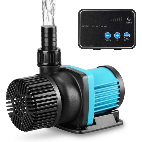 1850GPH 55W16FT Aquarium 24V DC Water Pump with Controller, Submersible ...