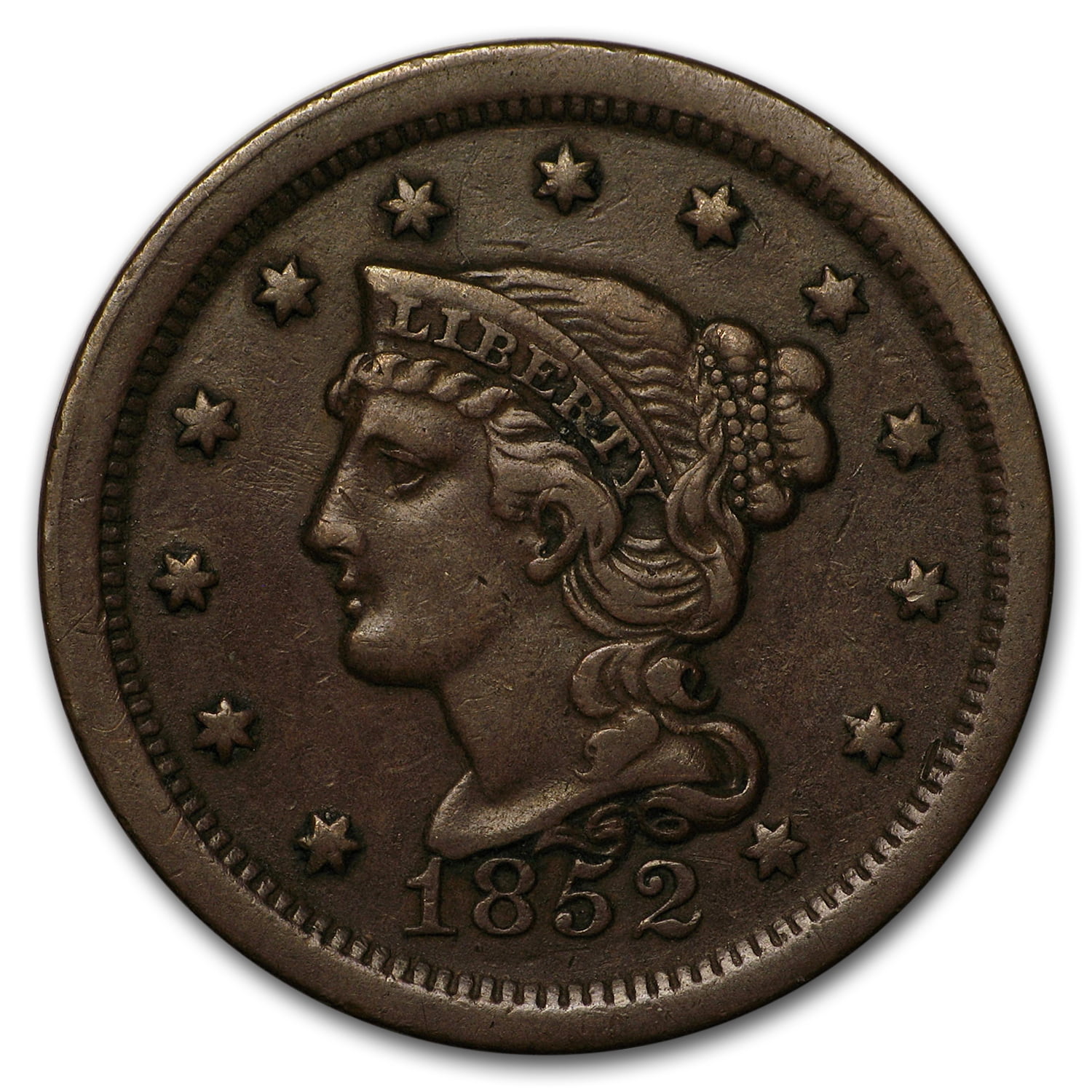 1852 Large Cent XF - Walmart.com