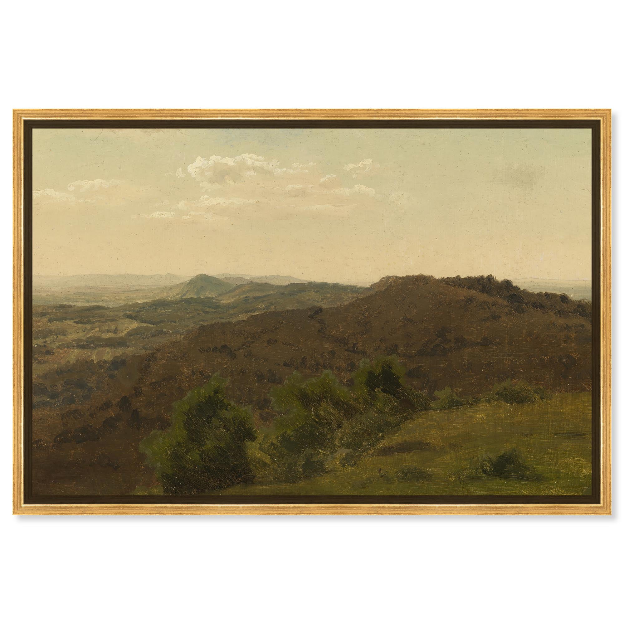 1855 Landscape Canvas Countryside Wall Art by Art Remedy, Gold Frame ...