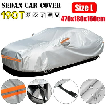 JLLOM Weatherproof Lightweight Car Cover for Auto SUV Sedan, Full ...