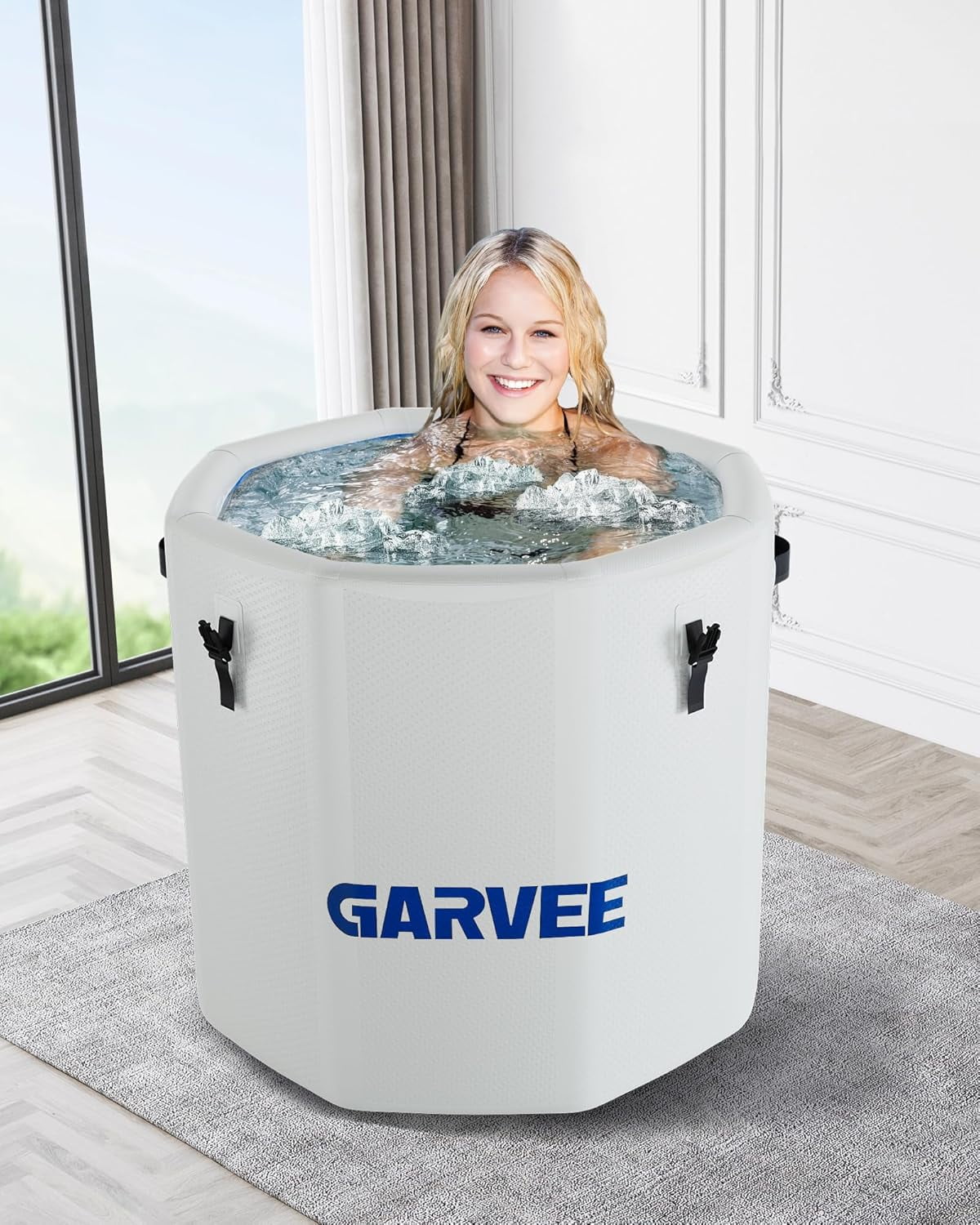 186 Gal Large Ice Bath Tub for Athletes,Portable Cold Plunge Tub with ...