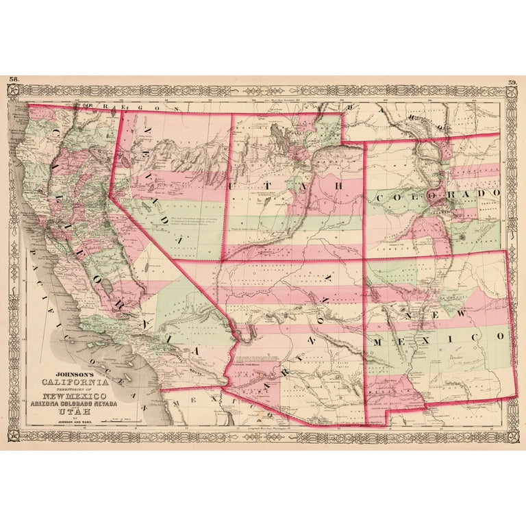 Mapa De Colorado A California