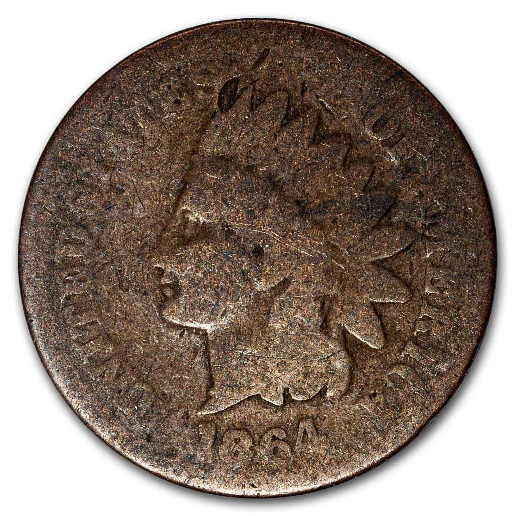 1864 Indian Head Cent AG (L on Ribbon) - Walmart.com