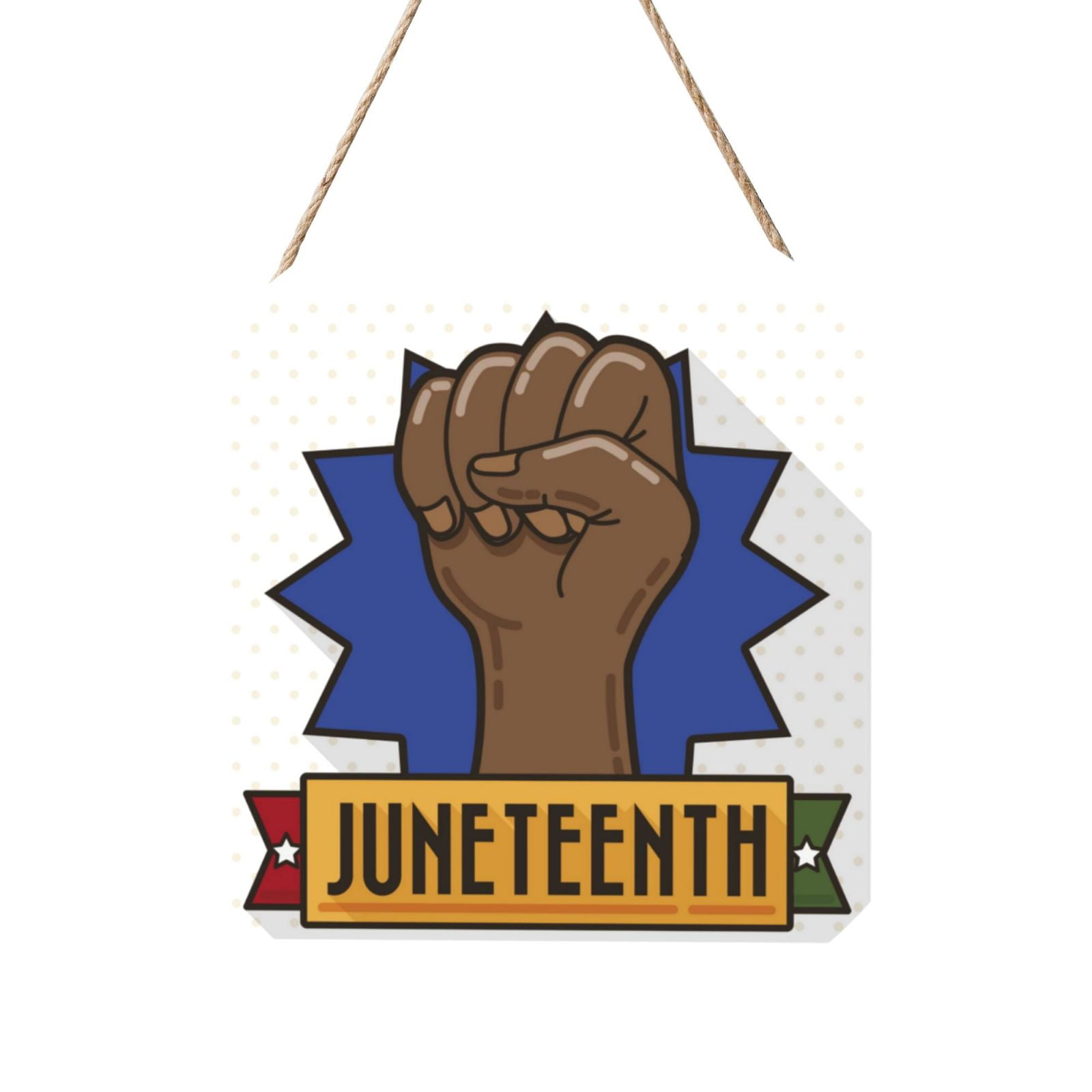 1865 Jun-et-eenth Celebrating Black African American Wooden Hanging ...