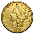 1865-S $20 Liberty Gold Double Eagle XF Details (Cleaned) - Walmart.com