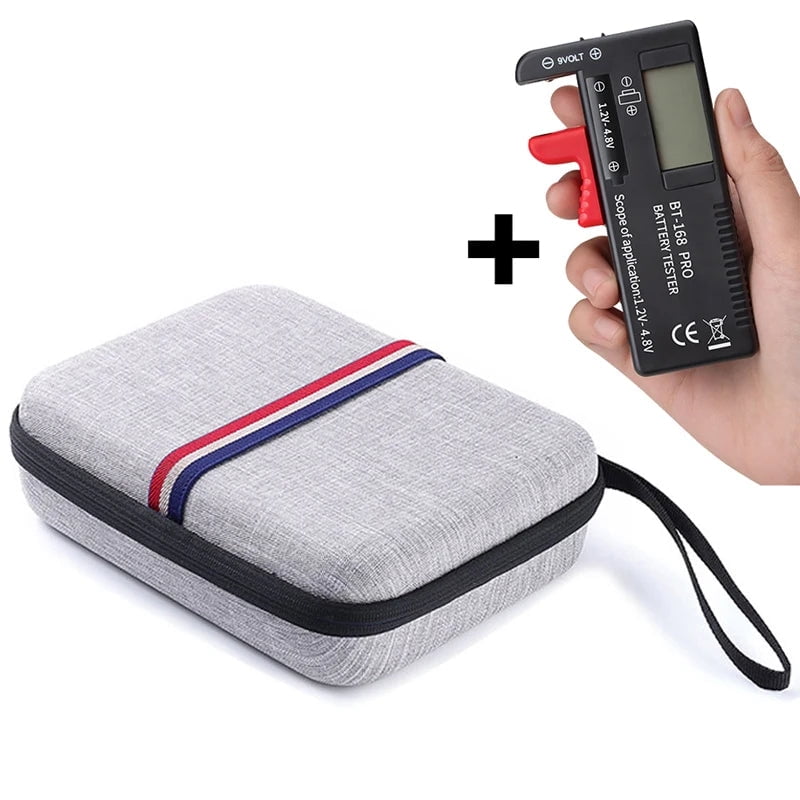 18650 Battery Tester with Portable Protective Storage Case for AAA, AA ...