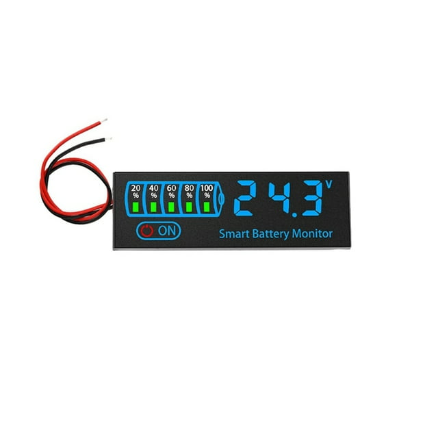 18650 Li-Ion Lipo Lithium Test 7-55V Acid Battery Level Indicator ...