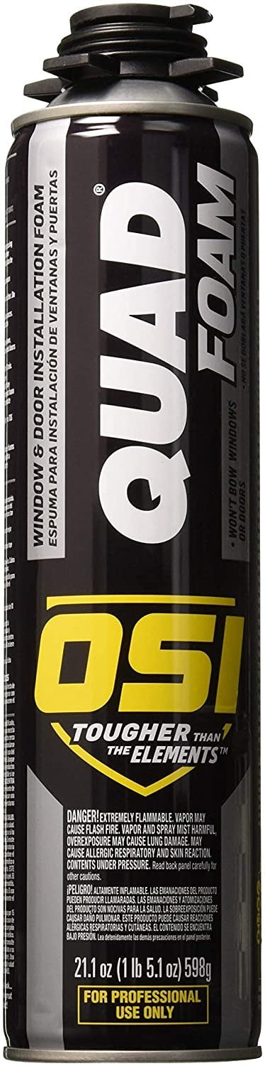 1866185 Osi Quad Window and Door Sealant, 21.1 Oz, Aerosol Can, Foam 3 ...