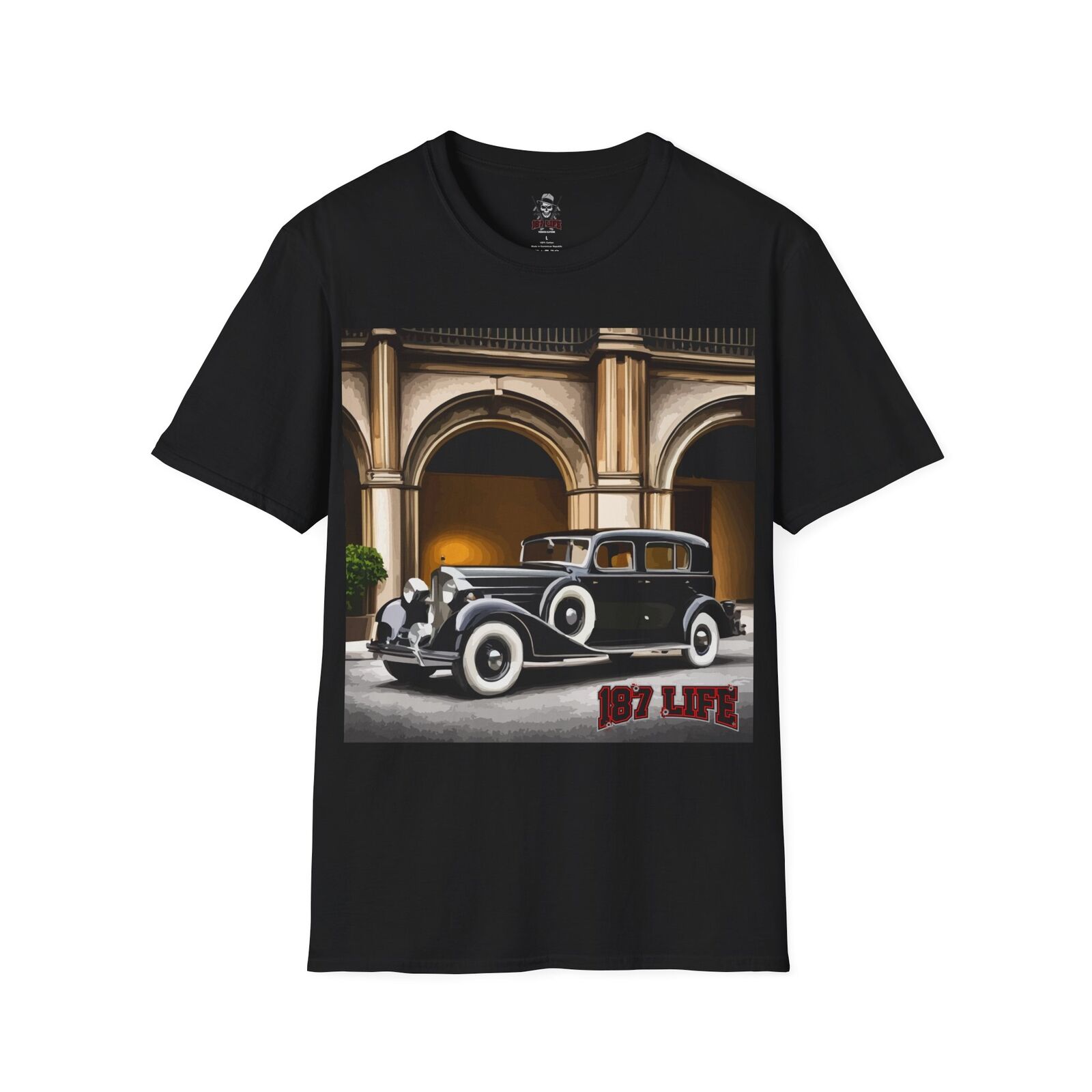 187 LIFE mob car Softstyle T-Shirt - Walmart.com