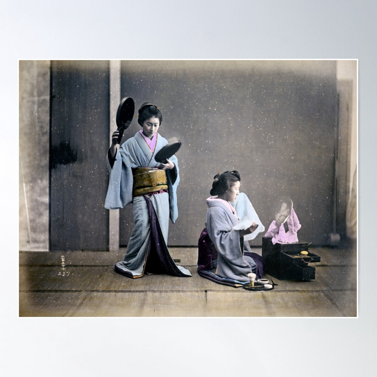 1870 Geisha Girls Dressing Room Poster Wall Art, Modern Wall Decor For ...