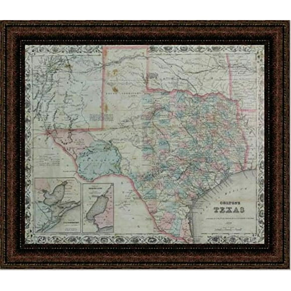 Texas County Maps with Cities