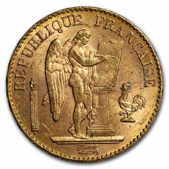 1871-1898 France Gold 20 Francs Lucky Angel Coin - Precious Metals Collection (AU) - Walmart.com