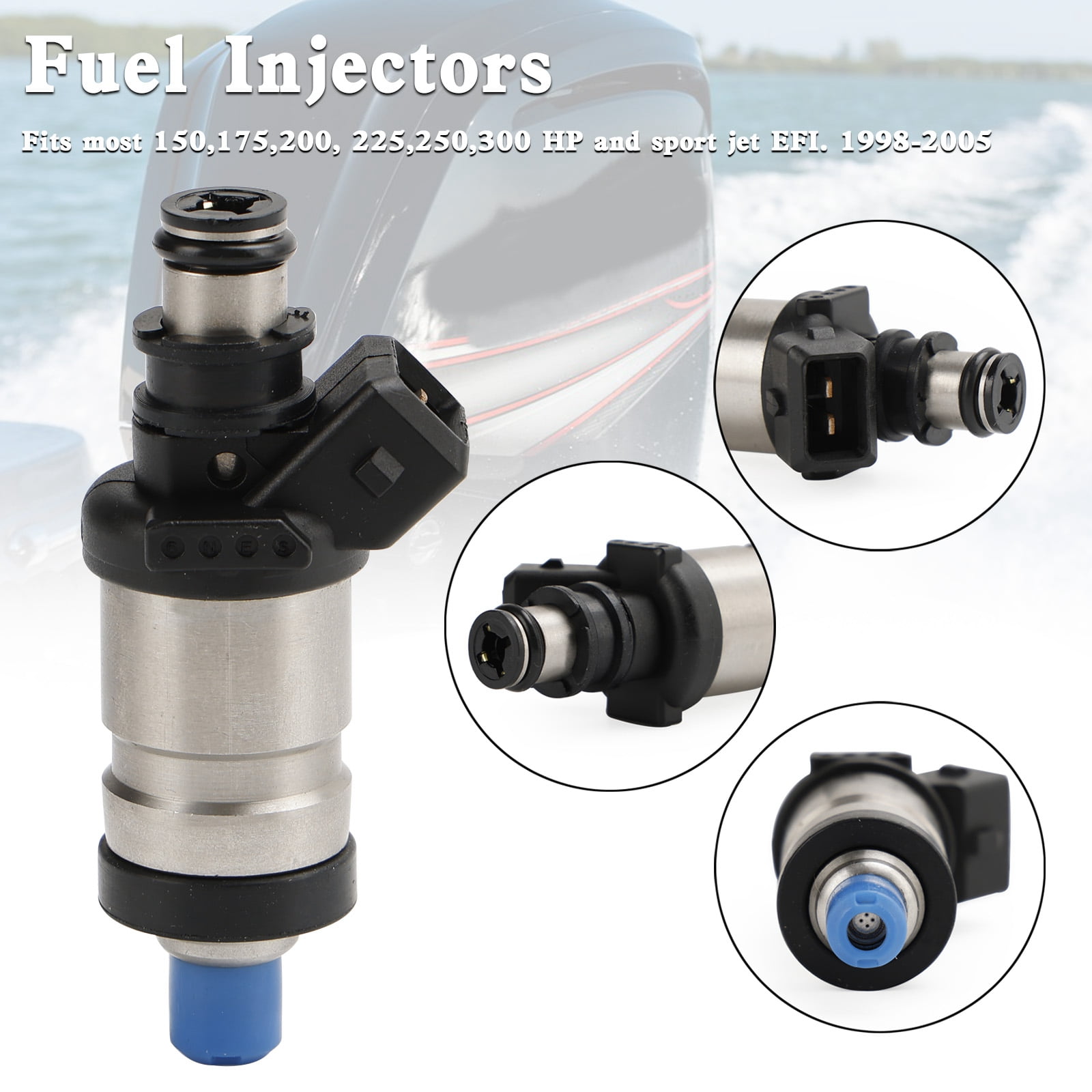 18715T1 Fuel Injectors For Mercury Outboard 150 175 200 225 250 300 HP ...